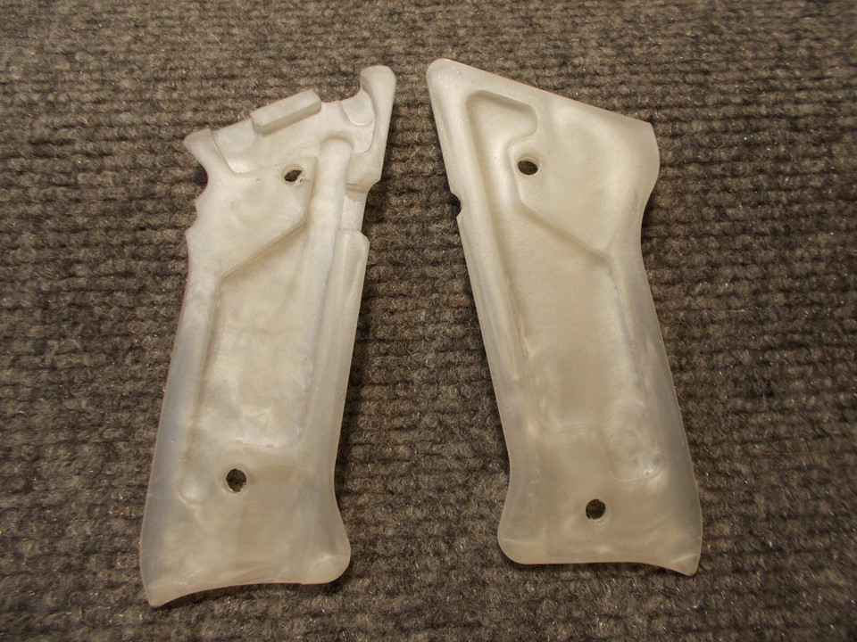 Custom Grips for Ruger Mark II and Mark III Pearl White | eBay