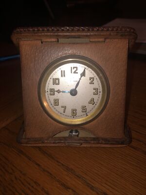 Sochard Leather Travel Clock Ow/ General George Stanley Smith Elisha ...