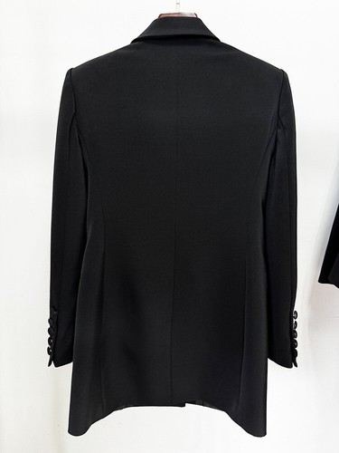 European Style Womens Handmade Rhinestone Slim Fit Mid Length Coats ...