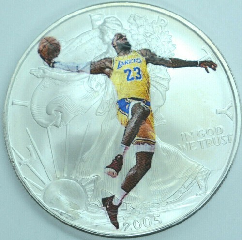 Lebron James American Silver Eagle 1oz .999 Limited Edition Silver ...