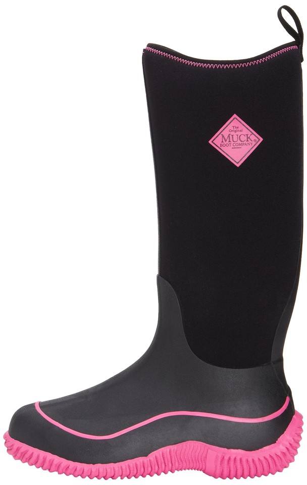 Muck Boots Hale Multi-Season Women's Rubber Boot 8 Black/Hot Pink ...