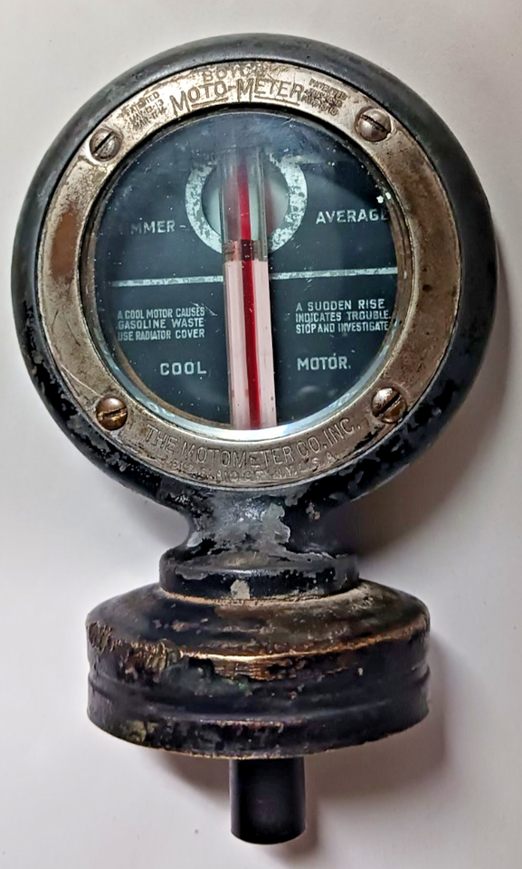 1910s-20s BUICK SCRIPT Boyce Moto-Meter Visual Thermometer ~ Brass ...