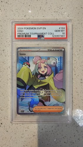 PSA 10 Iono BLACK STAR PROMO 124 - Premium Tournament Collection - Gem ...