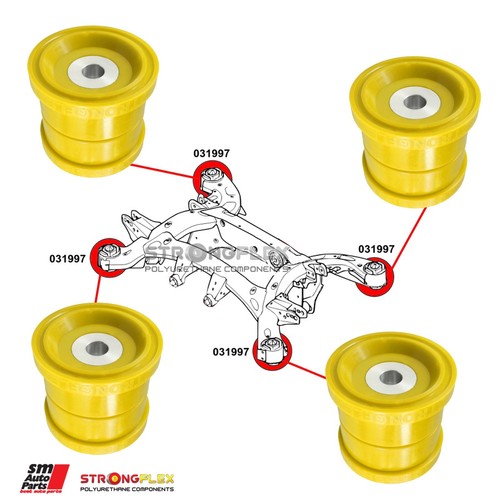 BMW X6 E71/E72/F16 silent bloc de sous-châssis arrière SPORT ...