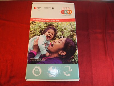 Infant CPR Anytime AHA Heart Association DVD Training Baby Manikin ...