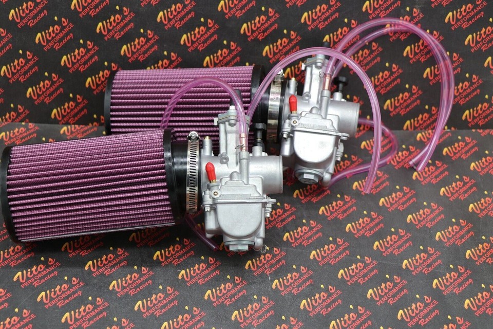 Yamaha Banshee 28MM Larger Carbs Carburetors PWK + Cable + K+N Filters ...