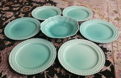 7 Pieces of Rare 1930s Spode "Royal Jade" Bone China Tableware (6 ...
