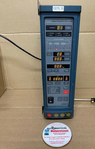 TESTED MIYACHI WELTOUCH CT-110B-00-18 S/N S013331 WELD CONTROLLER SHIPS ...