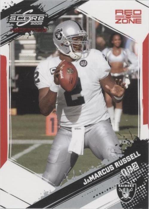 2009 Score Inscriptions - JaMarcus Russell #212 Red Zone /30 for sale online | eBay