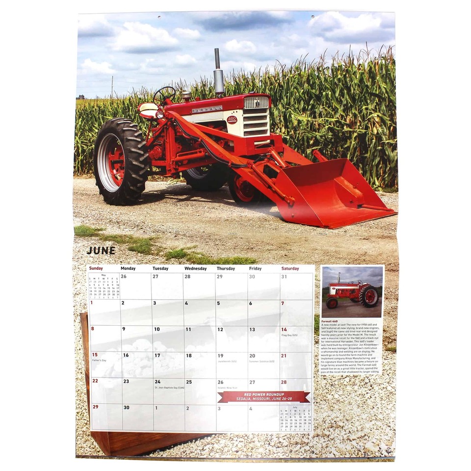 2025 Farmall Tractors 12 Month Calendar, 17in x 12in 9781642341737 | eBay