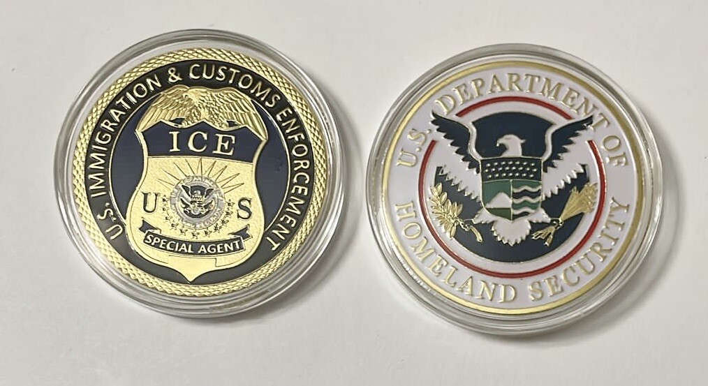 ICE Special Agent Challenge Coin Gold Plate | eBay