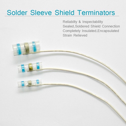 Solder Sleeve Shield Terminator Heat Shrink Sealed Insulation ...
