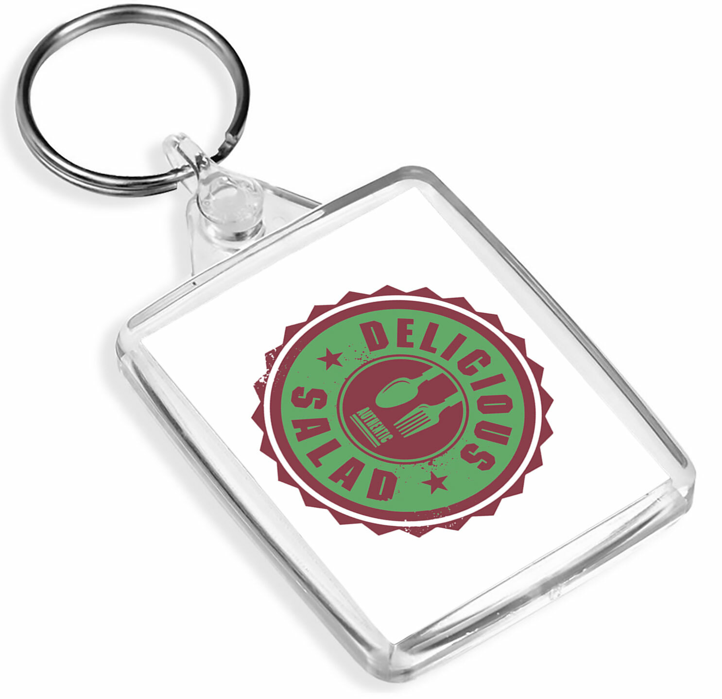 1 x Authentic Delicious Salad Food - Keyring - IP02 - Mum Dad Kids Gift ...