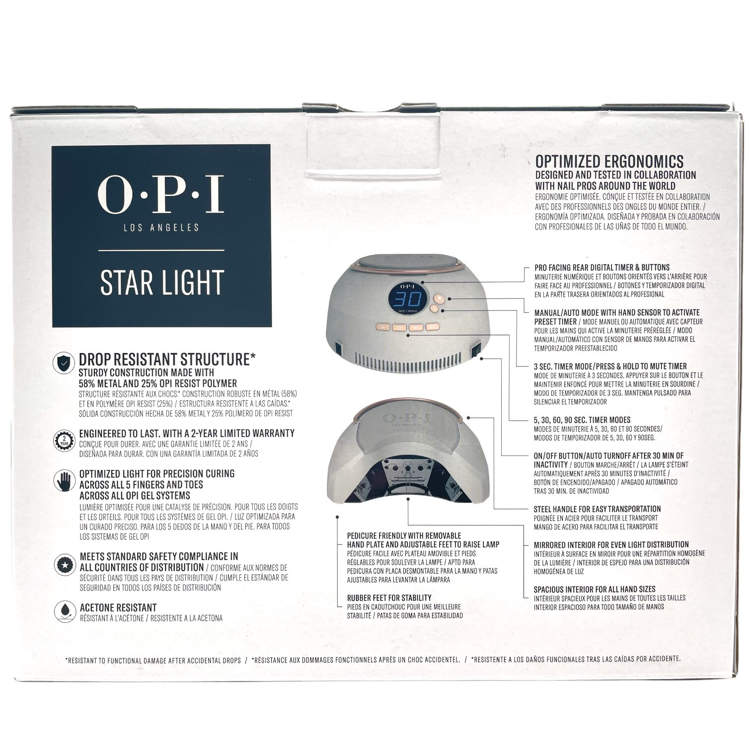 OPI Star Light LED Professional Gel Curing Nail Lamp 3.0 GL903 US NEW ...