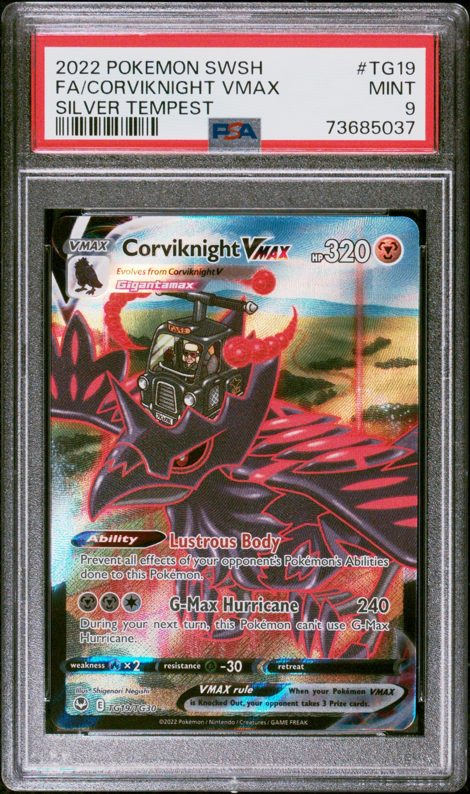 PSA 9 Corviknight Vmax Silver Tempest TG19/TG30 Pokemon Card | eBay