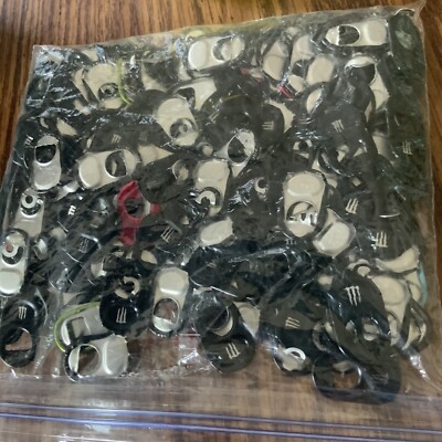 245 Lot Mostly Black ALUMINUM CAN TABS PULL TABS Monster Energy | eBay