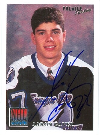 Aaron Gavey autographed Hockey Card Tampa Bay Lightning 1995 Topps ...