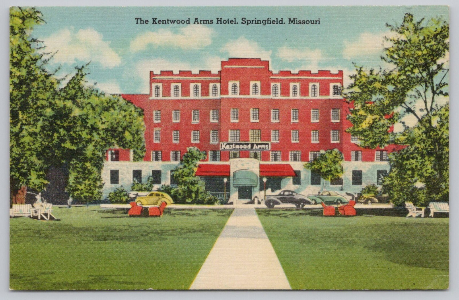 Postcard The Kentwood Arms Hotel Springfield Missouri | eBay
