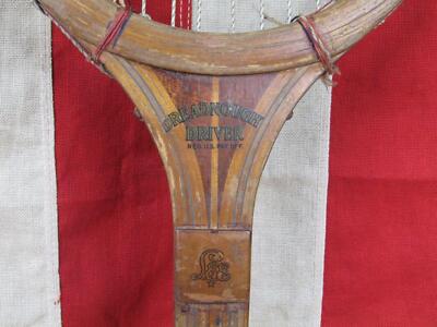 Vintage 1920s Harry C. Lee Co. Wood Tennis Racquet Dreadnought Driver ...