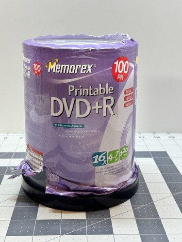 MEMOREX Printable DVD+R 16X 4.7 GB 120 Min Lot of 90 | eBay