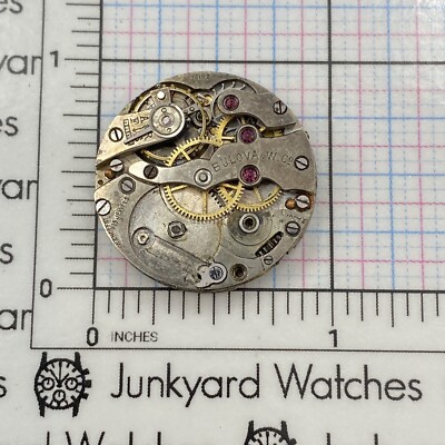 Vintage Bulova Watch Movement Repairs Parts 15 Jewels Watchmaker Swiss ...