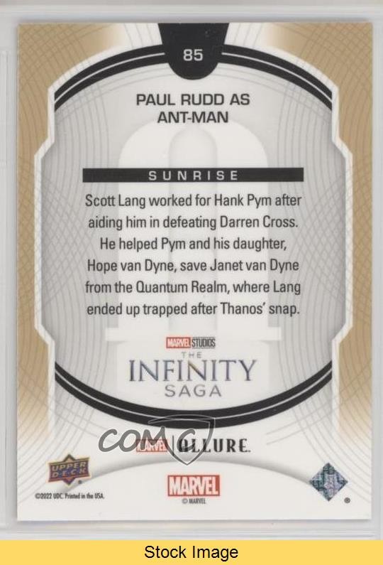 2022 Upper Deck Marvel Allure Sunrise Paul Rudd as Ant-Man #85 READ ...