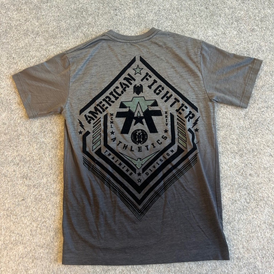 American Fighter by Affliction MMA Sports Grunge Skater T Shirt Adult ...