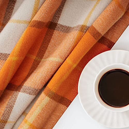 Decorative Faux Cashmere Throw Blankets Soft Fluffy Classic 50" x 60 ...