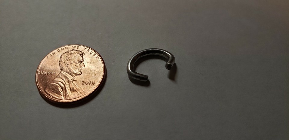 Galvanized OR Stainless Steel 3/8" - 1/2" Blunt Tip Hog Rings. Qty. 100 ...