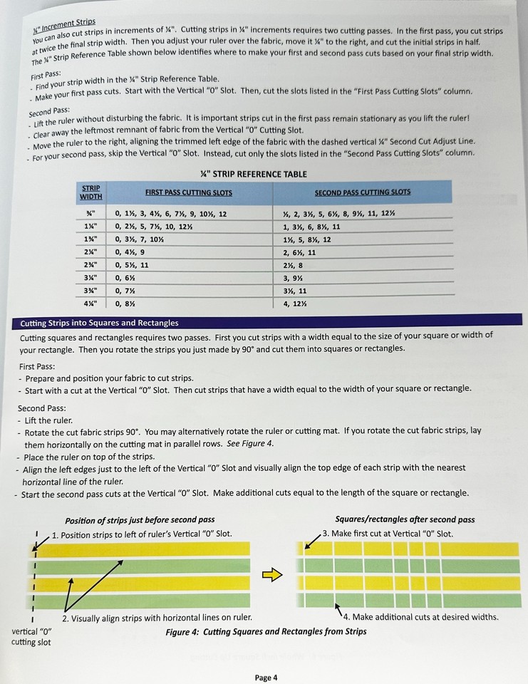 Quilting Ruler Quiltcut Strip Savvy square up slotted quilting ruler ...