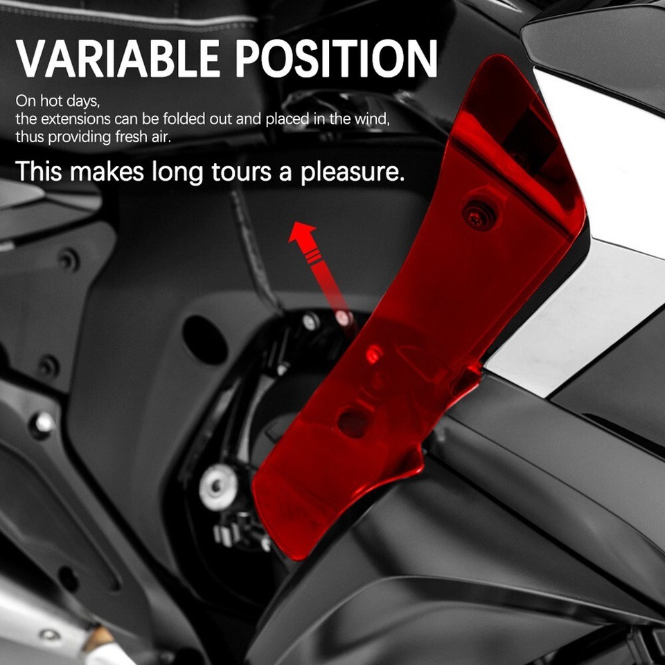 Motorcycle Side Spoilers Wind Deflector Air Deflector For BMW K1600B ...