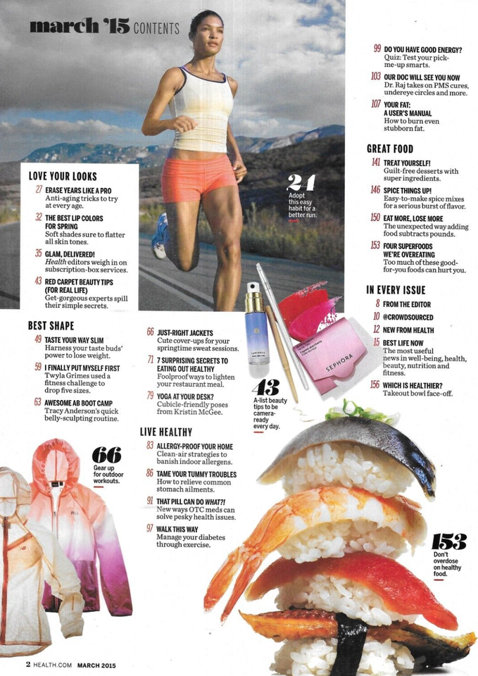Health Magazine Alison Sweeney Body Secrets Weight Loss Best Energy ...