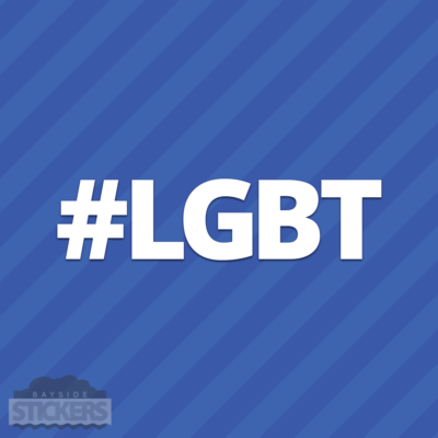 LGBT Hashtag Vinyl Decal Sticker Lesbian Gay Bisexual Transgender | eBay
