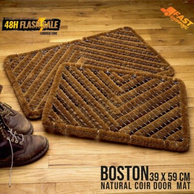 Heavy Duty Boston Door Mat Doormat Scraper Indoor Outdoor Wire Brush ...