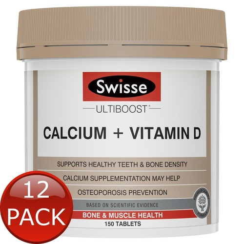 12 x Swisse Ul/B Calcium + Vit D 150Tab | eBay Australia