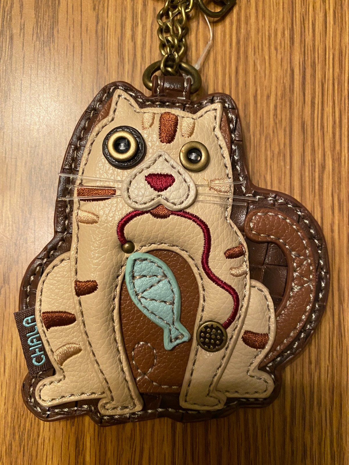 CHALA - CAT KEY FOBS - 7 CHOICES!! Coin Purse on the Back NEW: BLACK ...