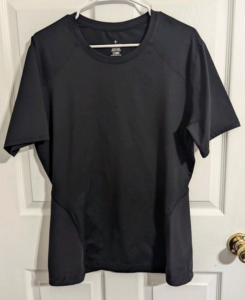 Tommie Copper Shirt Men 2XL Black Short Sleeve Compression Shoulder ...