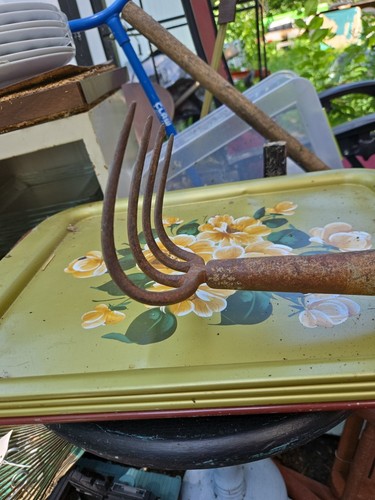 Vintage Claw Hay Rake Head / Horse / Garden / Farm / Tool / Old Iron ...