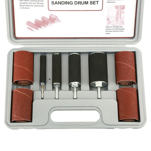 Spindle Sanding Drum Sander for Drill Press 20pcs Kit with Case | eBay
