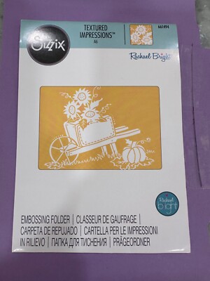 sizzix Textured Impressions Rachel Bright Embossing Folder pumpkins ...