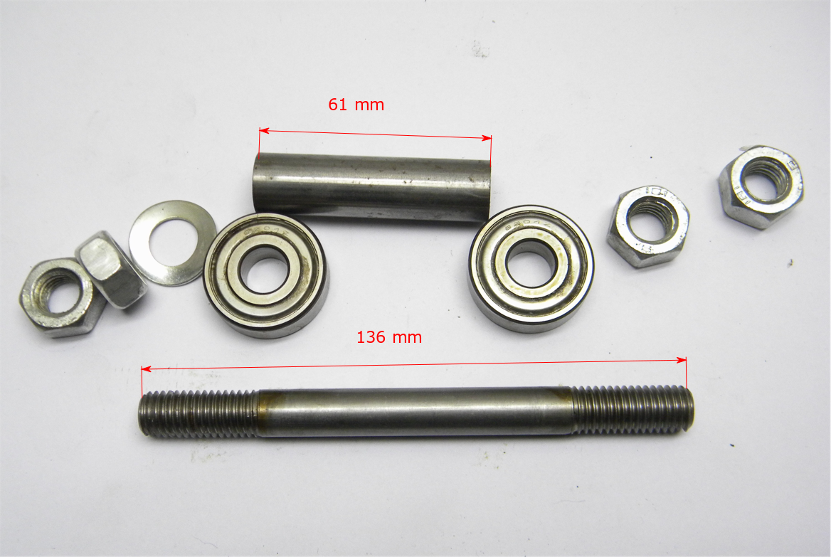 Moped Rear Swingarm Axle 136mm (755) | eBay