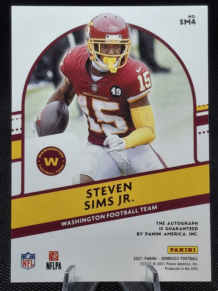 2021 Panini Donruss Signature Marks Steven Sims Jr Auto #SM4 | eBay