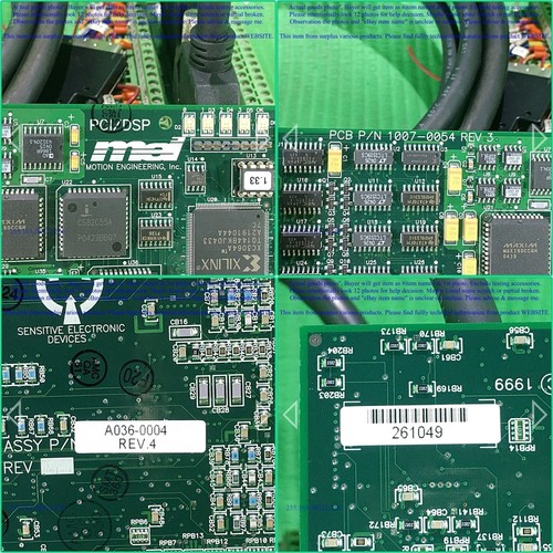 MEI PCI/DSP A036-0004, Motion Card&Terminal set as photo, sn:1049 ...