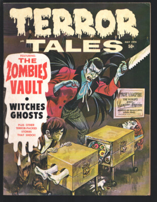 Terror Tales Vol. 2 #3 1970-Eerie-Professor Vampire cover-"The Zombies ...