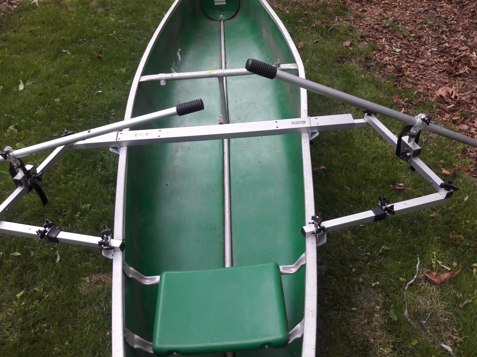 Row Outriggers for Canoe with Oars Included -- Rowing Beats Paddling ...