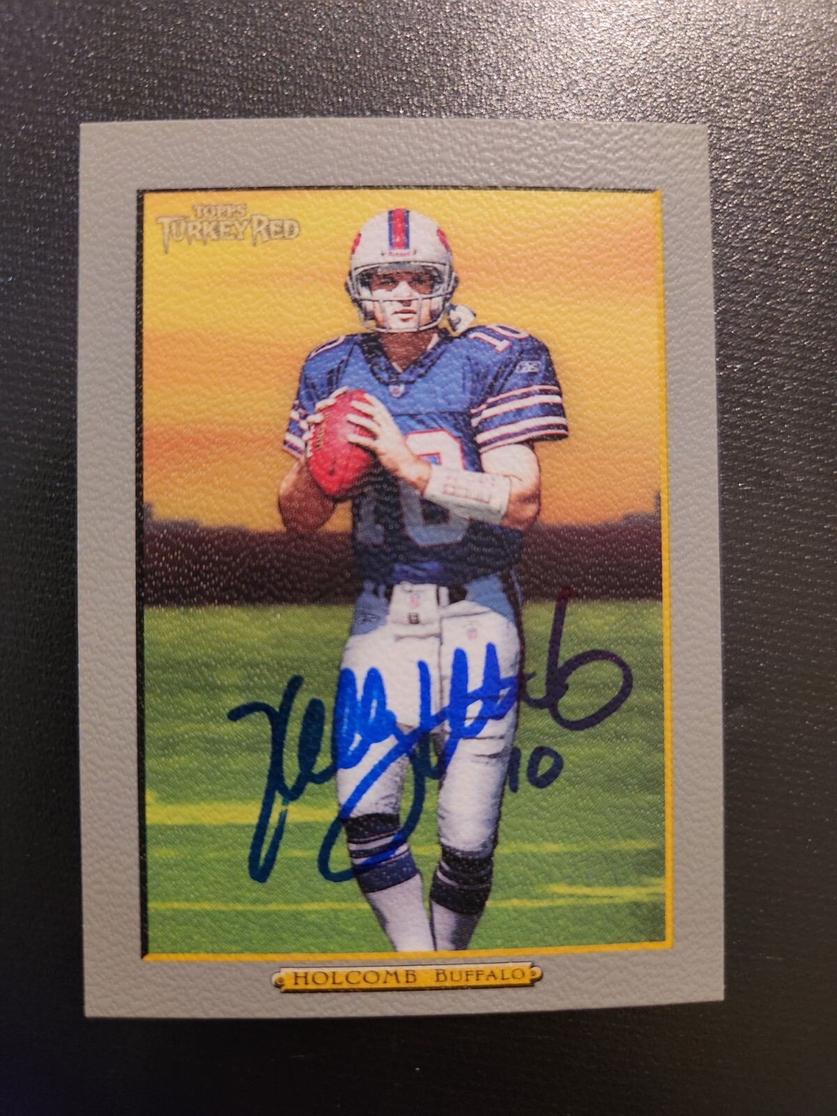 Kelly Holcomb Buffalo Bills 2006 Topps Turkey Red #151 Autographed Card ...