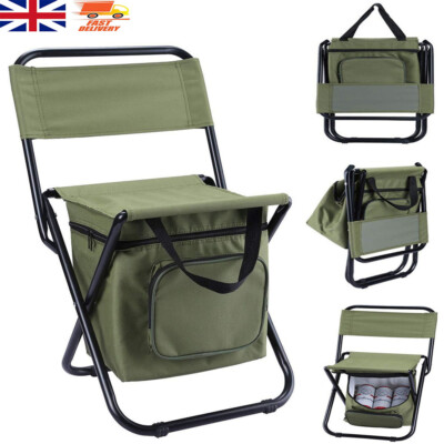 Fishing Tackle Stool with Backpack Seat Bag Camping Hiking Rucksack ...