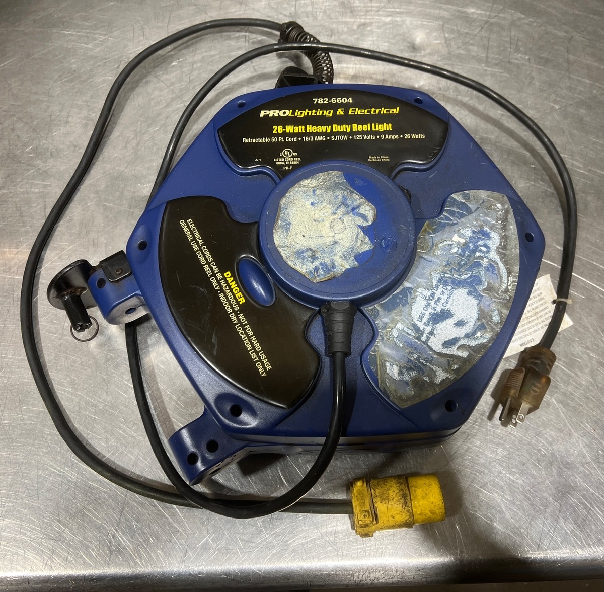 Retractable Extension Cord With Light Cable Reel Retractable Cord Reel