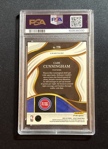 Cade Cunningham 2023 Select Elephant Prizm Courtside Graded PSA 10 Gem ...