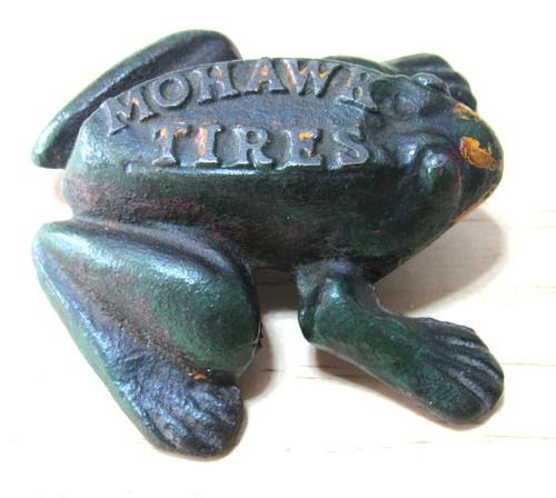 Vintage MOHAWK TIRES Risque Cast Iron Frog Anatomically Correct ...